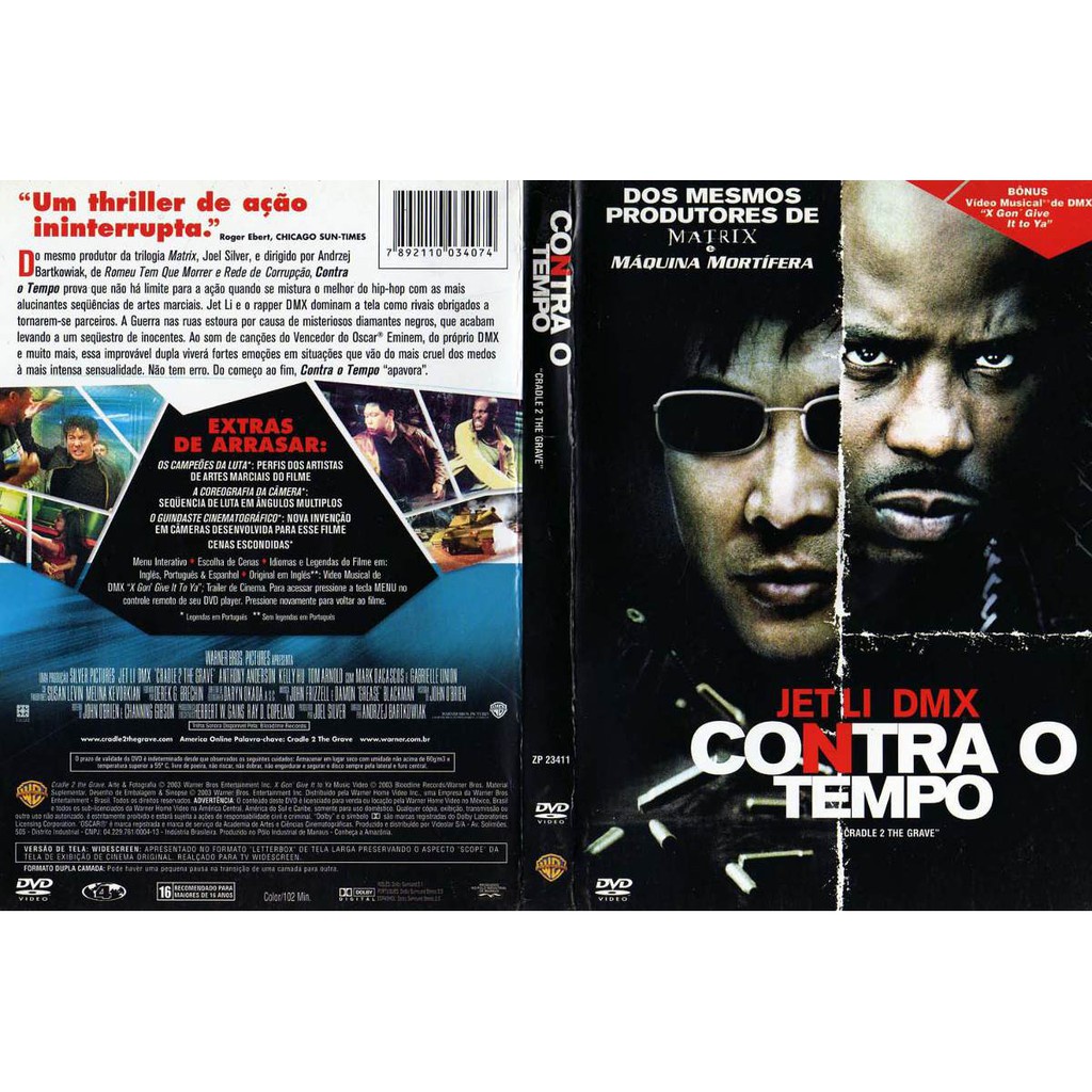 Dvd Contra O Tempo, Jet Li, Dmx, Ação, Original | Shopee Brasil