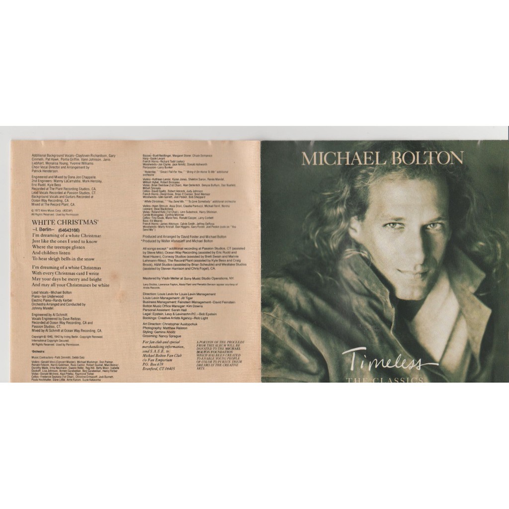 Cd Michael Bolton 1992 Timeless The Classics Original | Shopee Brasil