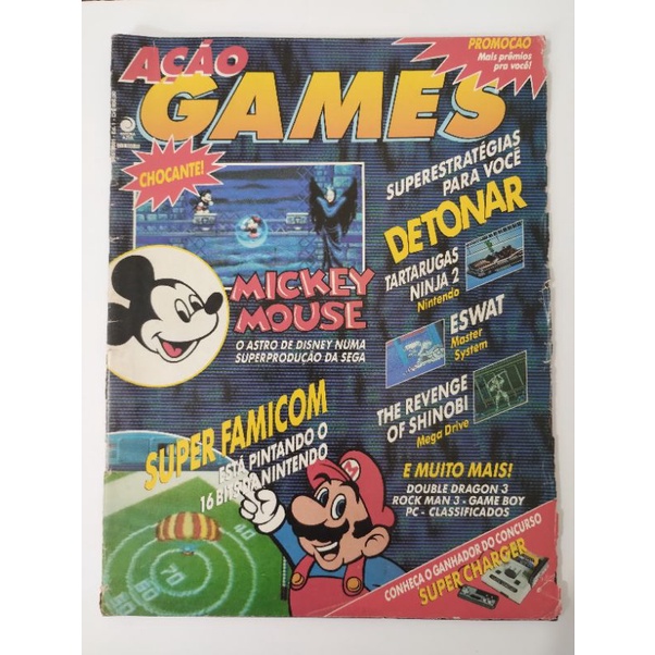 Revista Ação Games Número 1 (Edição Raríssima) - Faz a Boa!