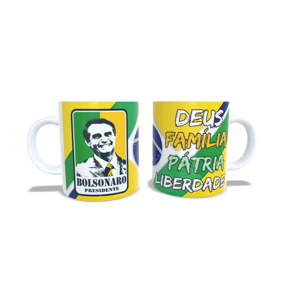Bolsonaro - Caneca Presidente 325ml porcelana | Shopee Brasil