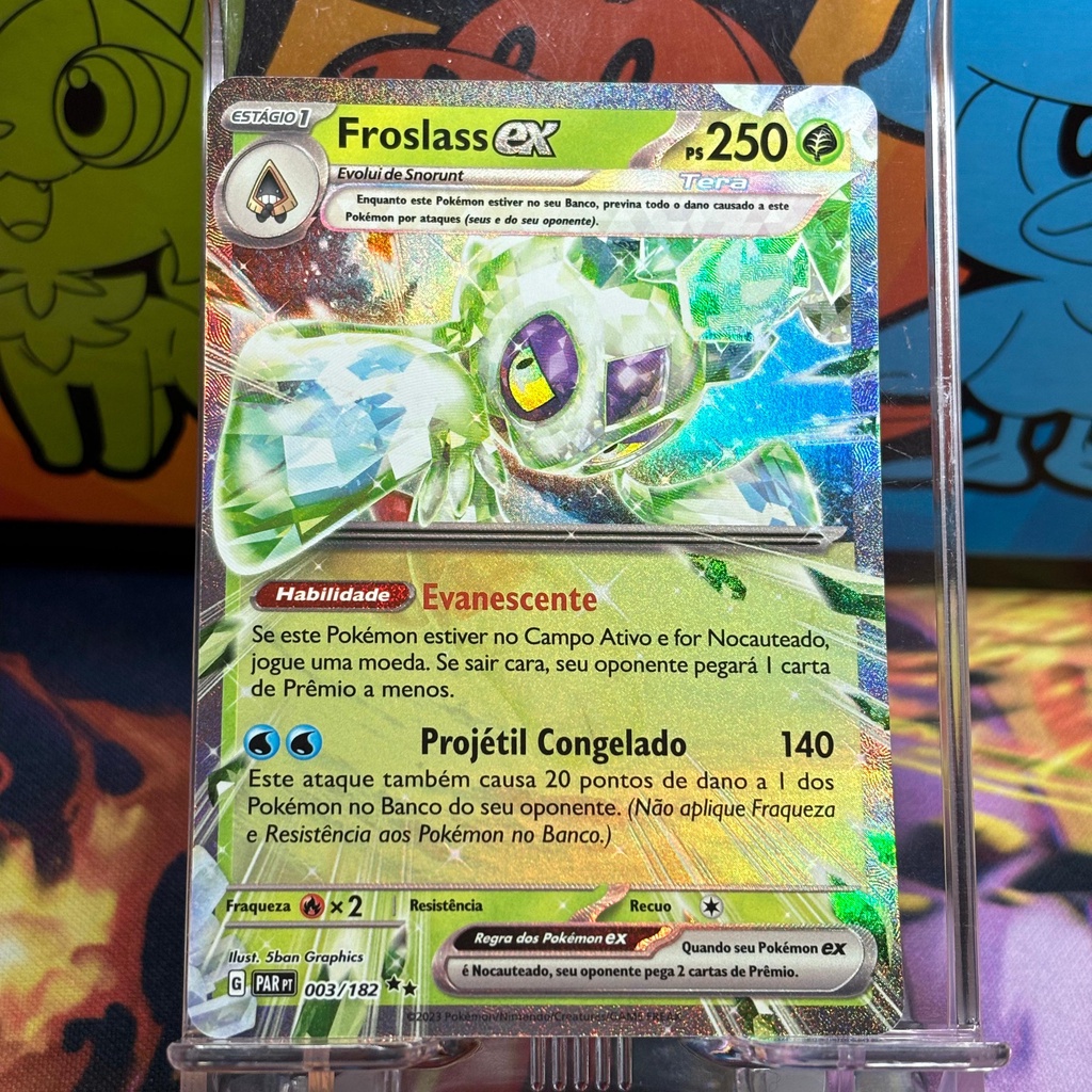Carta Pokémon Froslass EX PAR 003/182 Ultra Rara - Coleção Escarlate e ...