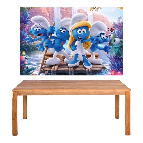 Painel Smurfs Festa Banner 100x60 | Shopee Brasil