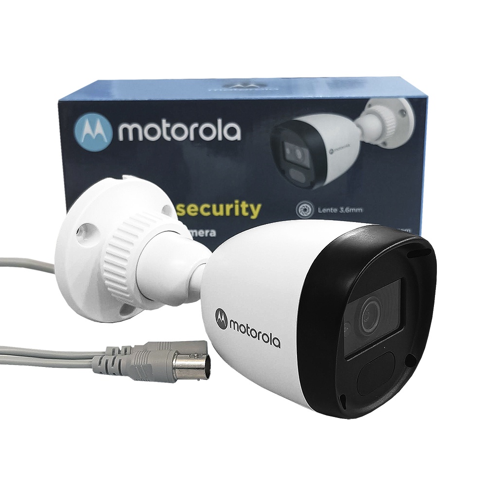 Câmera de Segurança Motorola Full HD1080p Bullet 4x1 2.8mm IR20M IP66 ...