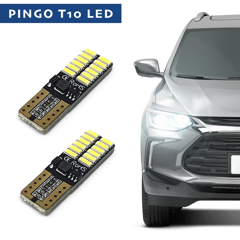 Kit Par de Lâmpadas T10 Pingo Led Canbus Branco Lanterna Toyota Corolla ...