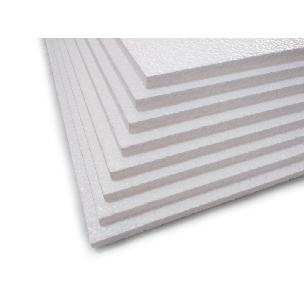 Isopor (EPS T1F) 30 placas 100cm/50cm/1cm anti chama Para Forro isolamento térmico acústico ...