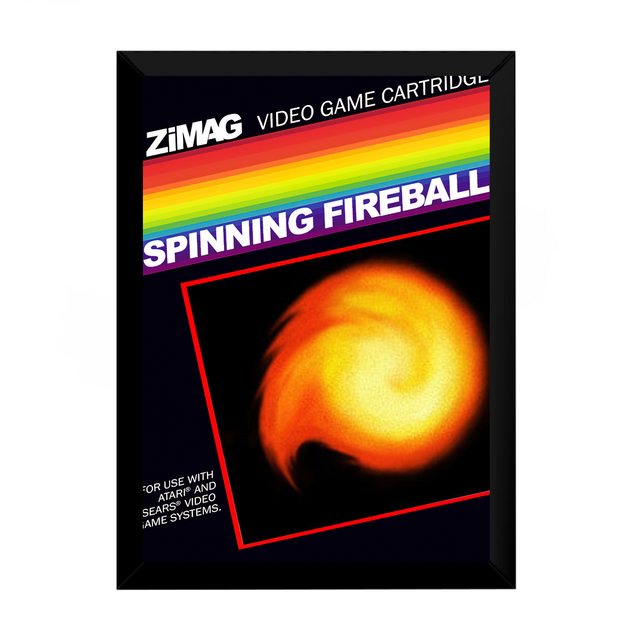 Quadro Game Atari Spinning Fireball | Shopee Brasil