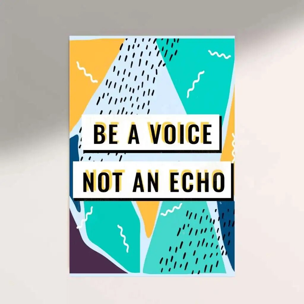 Placa Decorativa Be a Voice | Shopee Brasil