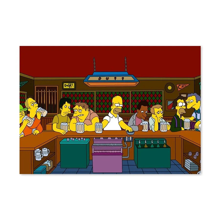 Placa Decorativa Os Simpsons no Bar do Moe | Shopee Brasil