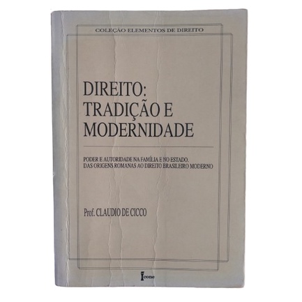 Livro Direito: Tradição e Modernidade de Prof. Claudio de Cicco ...