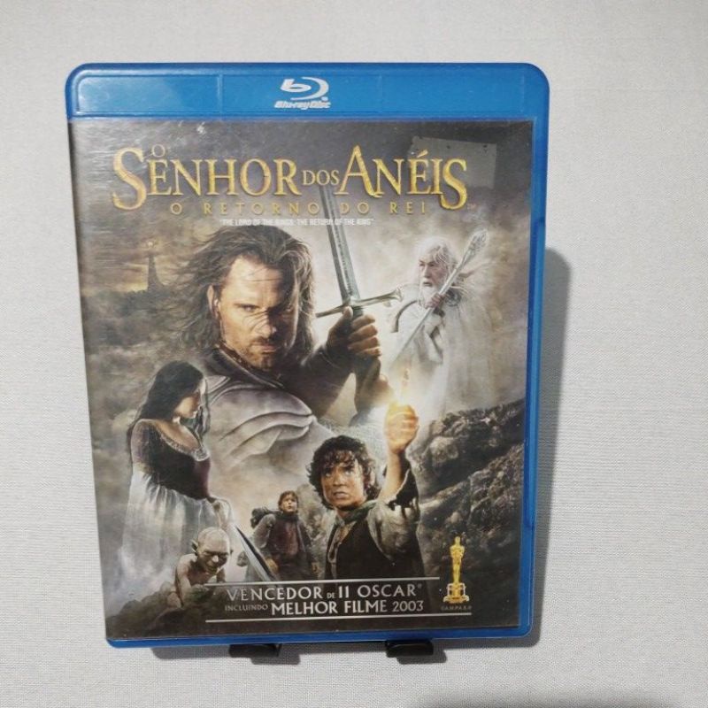 O Senhor dos Anéis O Retorno do Rei Blu Ray 2D usado dublado | Shopee Brasil