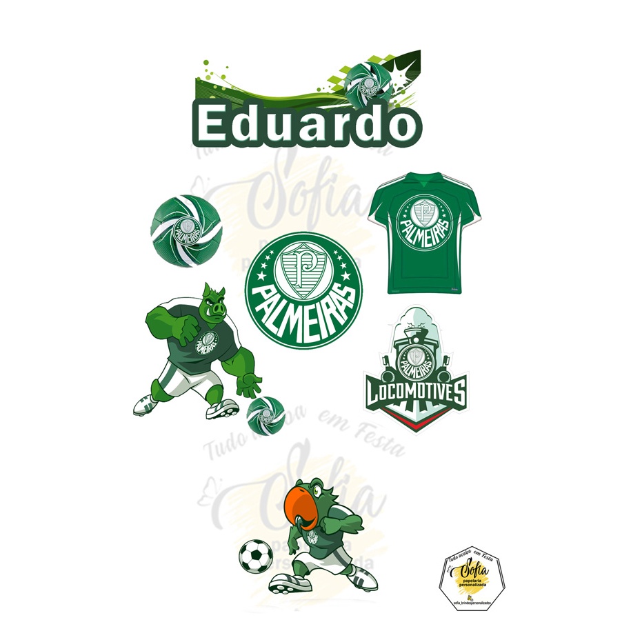 Topo de bolo Time PALMEIRAS Topper personalizado | Shopee Brasil
