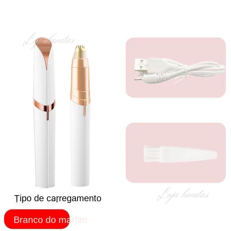 Caneta Depilador Sobrancelha Elétrico Flawless Recarregável | Shopee Brasil
