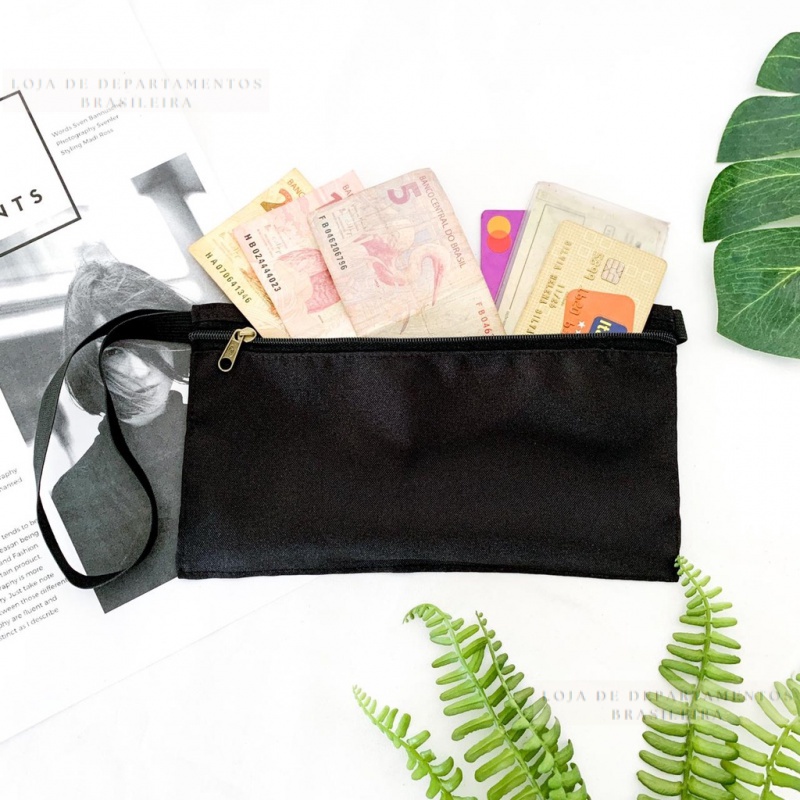 Kit 5 Porta DóLar Doleira Cinta esconde Documentos Celular Cartera ...