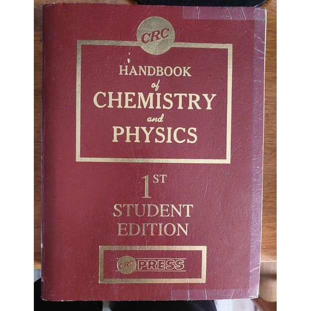 Livro CRC Handbook of Chemistry and Physics - 1º Student Edition ...