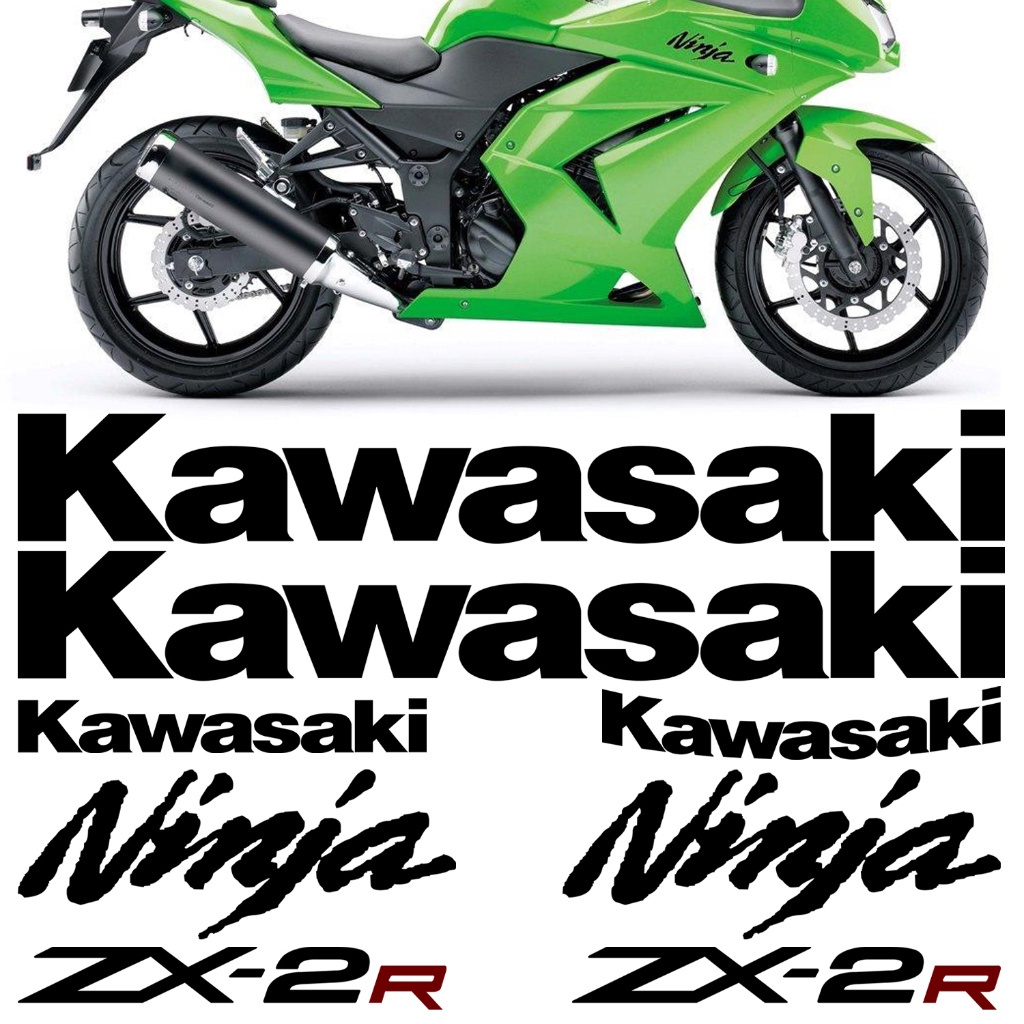 Kit Adesivo Moto Kawasaki Ninja Zx-2r Zx2r Faixa Preto Jogo | Shopee Brasil