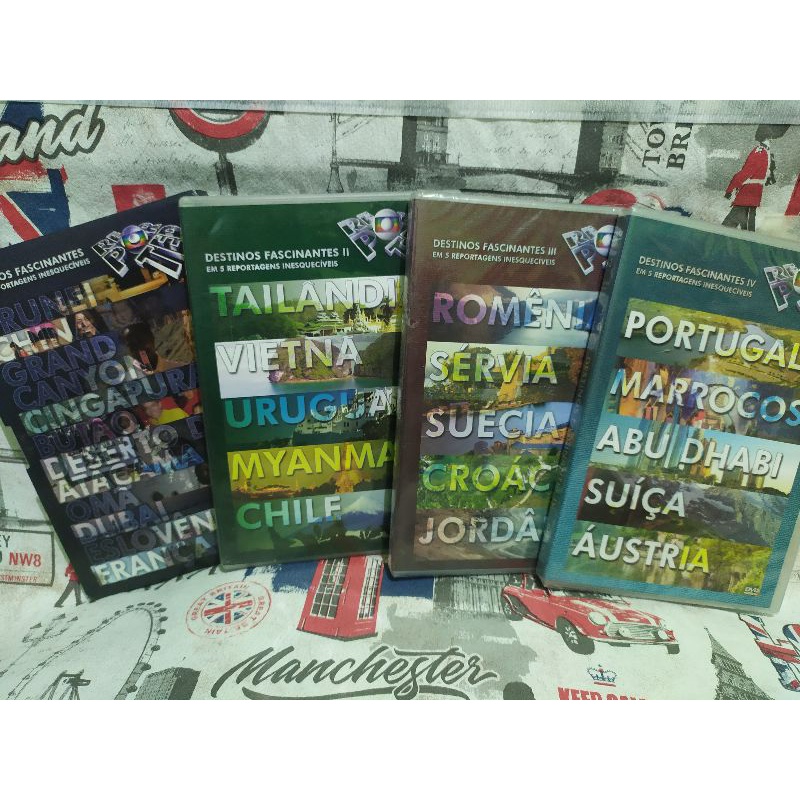 dvd kit globo repórter destinos fascinantes 1, 2, 3 e 4 - 8 Discos ...