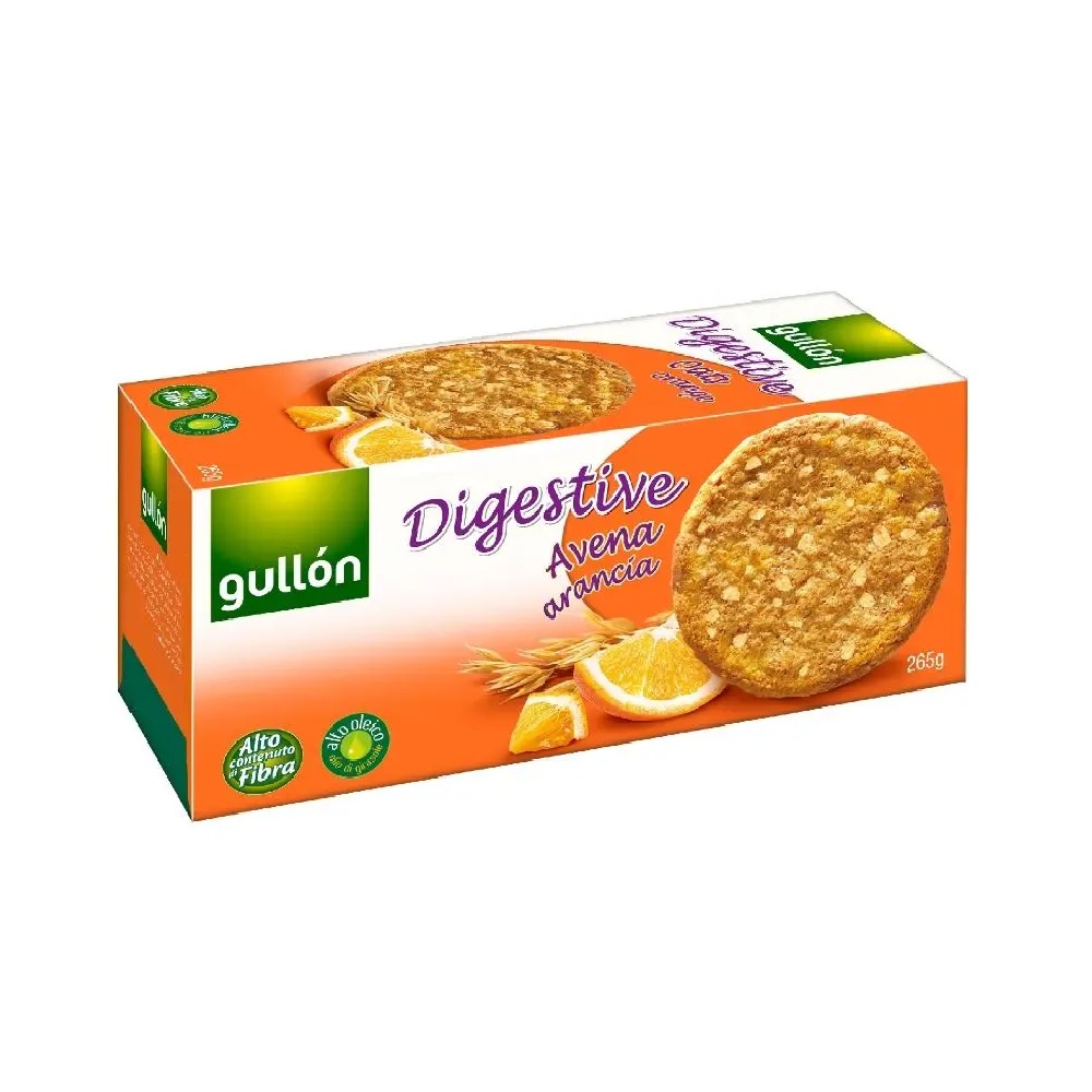Biscoito Espanhol Digestive Com Aveia E Laranja Gullon 265 G | Shopee Brasil