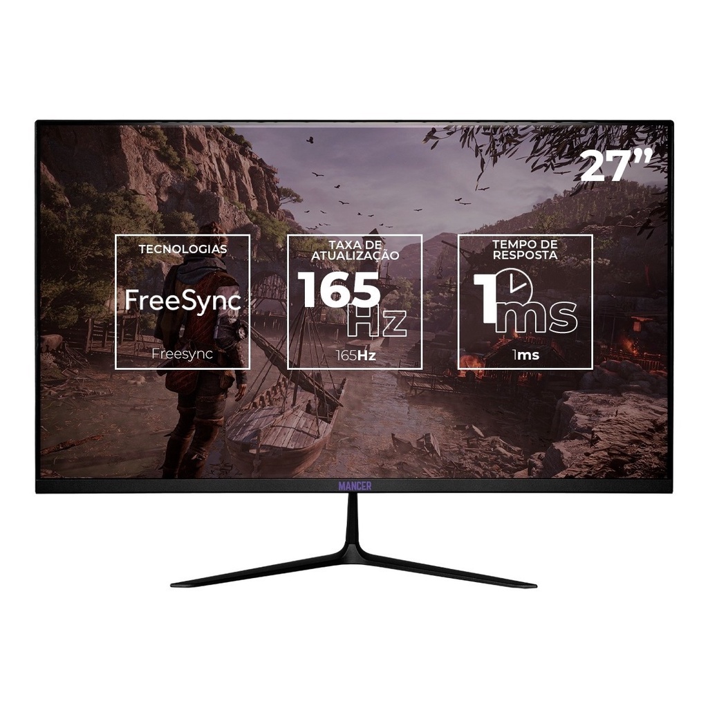 Monitor Gamer 165hz Mancer Horizon Z Pro 27 Pol 1ms Hdmi/dp Cor Preto ...