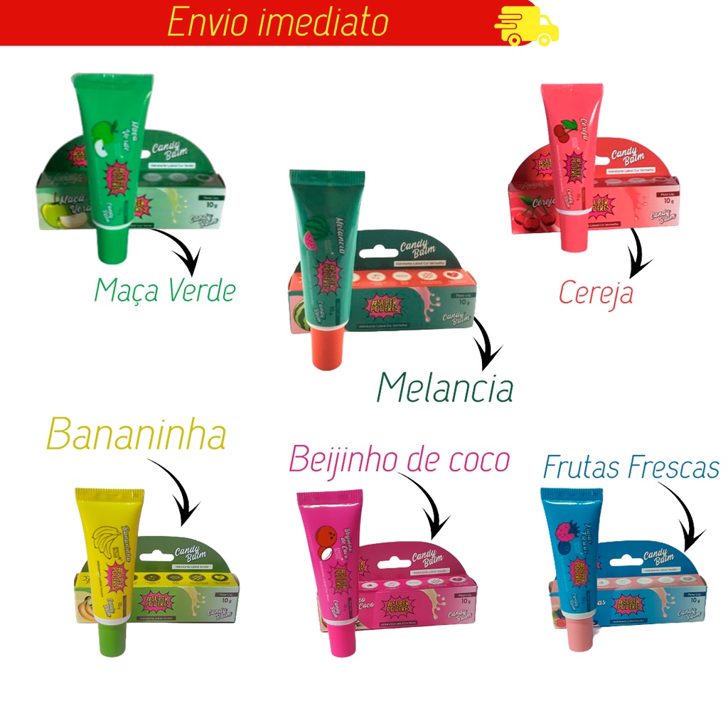 Fini Candy Balm Lips Carmed Super Poderes Hidratante Labial Cheiro de ...