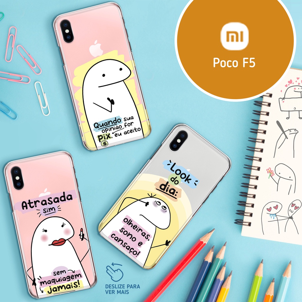Capa Capinha - Xiaomi Poco F5 - Bento Flork Meme Frases Humor | Shopee ...