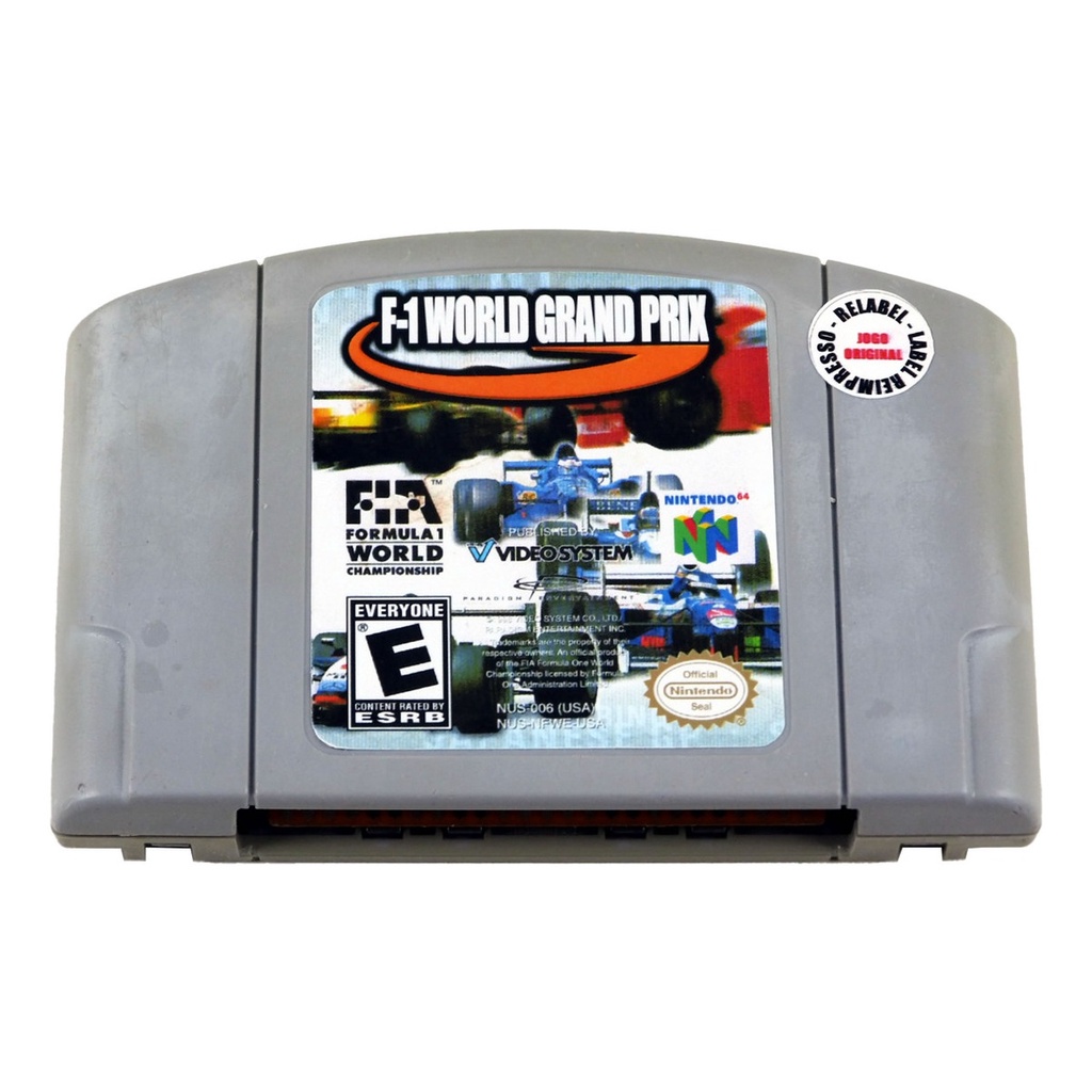 F1 World Grand Prix Original Nintendo 64 N64 | Shopee Brasil