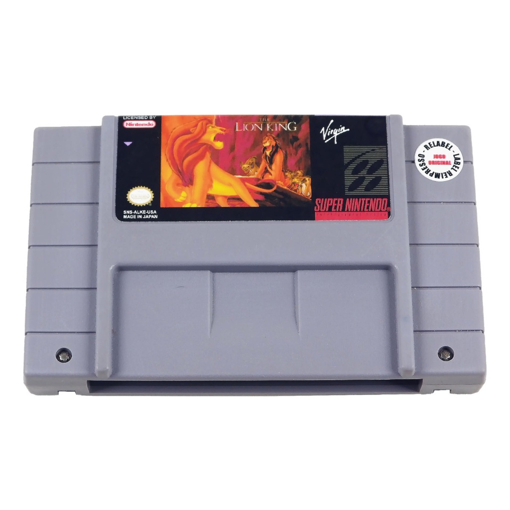 The Lion King Original Super Nintendo SNES | Shopee Brasil