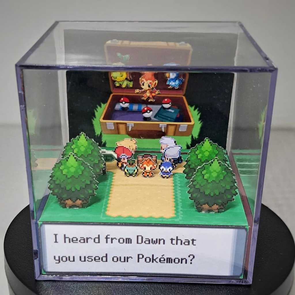 Cubo Diorama Escolha Pokemon 4ª Geração | Shopee Brasil