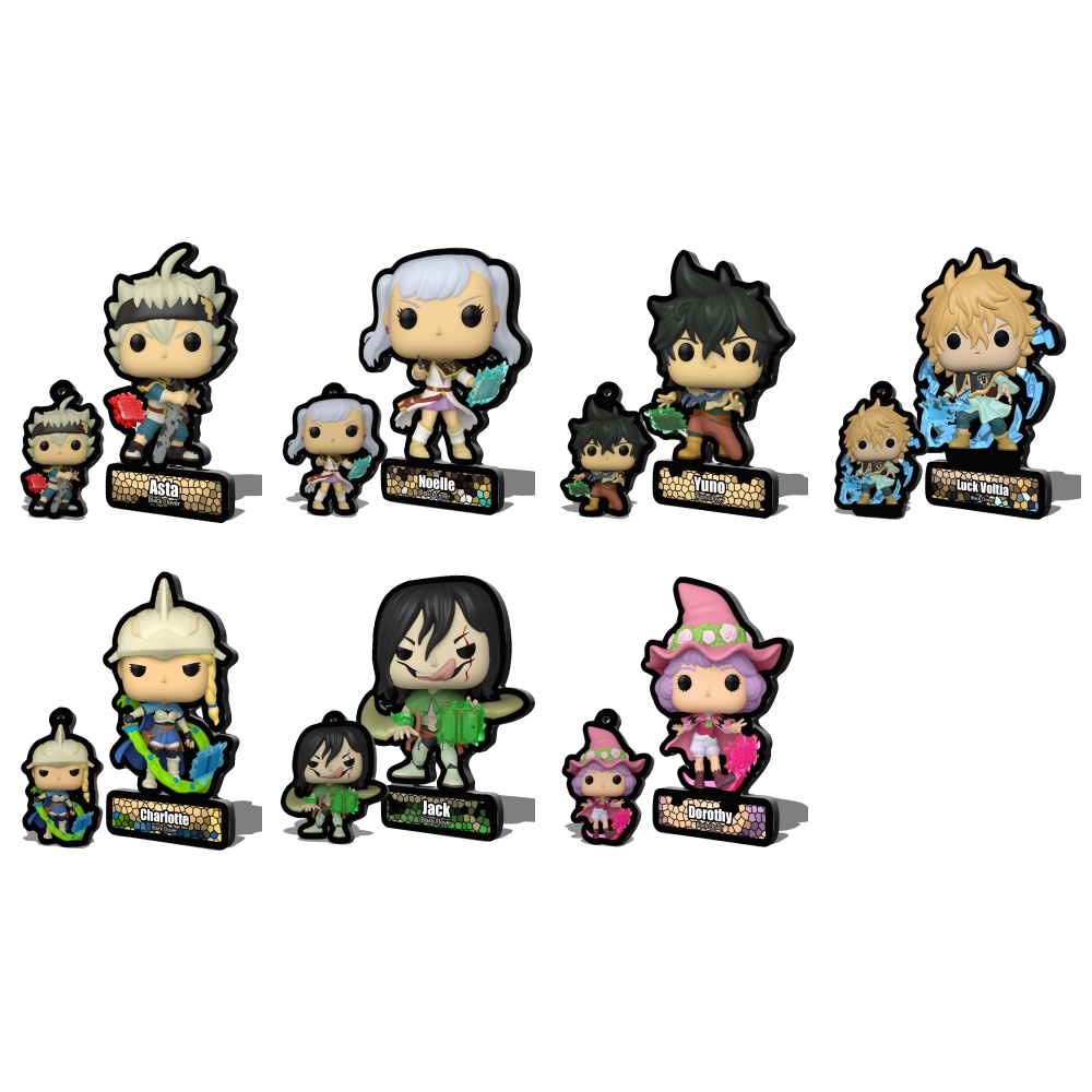 Totem + Chaveiro Black Clover em Plástico Alta Qualidade Boneco ...