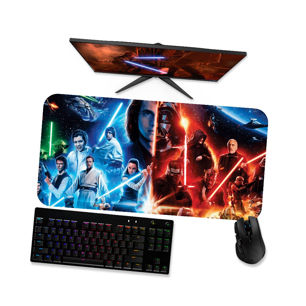 Mouse pad STAR WARS - JEDI VS SITH 2 - Mousepad Gamer 90x40 80x40 60x40 ...