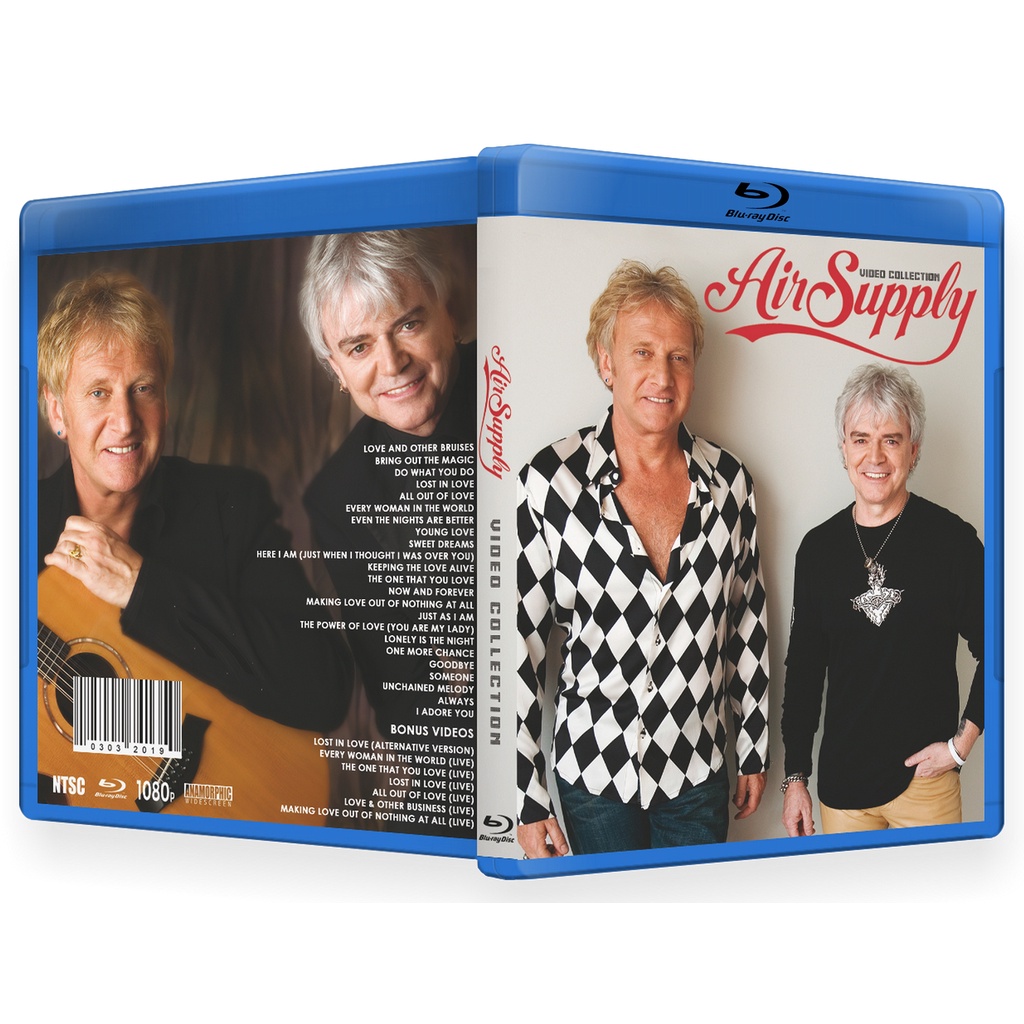 BLU-RAY AIR SUPPLY - VIDEO COLLECTION (fan made) | Shopee Brasil