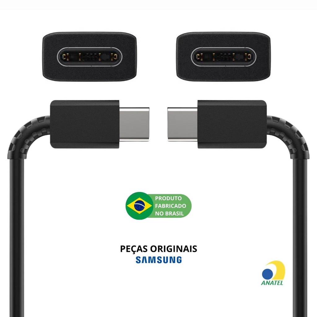 Cabo Carregador USB Tipo C para Tipo C Original Samsung Galaxy S22 ...