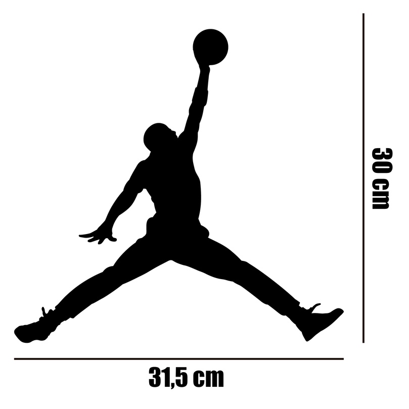 Adesivo Basquete Jordan - 30x31,5 cm | Shopee Brasil