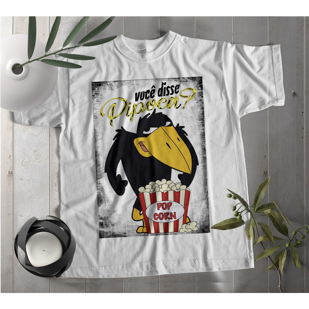 Camiseta Jubileu - Você Disse Pipoca camisa pica pau geek | Shopee Brasil