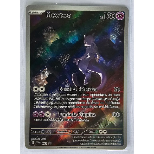 Carta Pokemon Mewtwo promo 052 foil pokemon 151 | Shopee Brasil