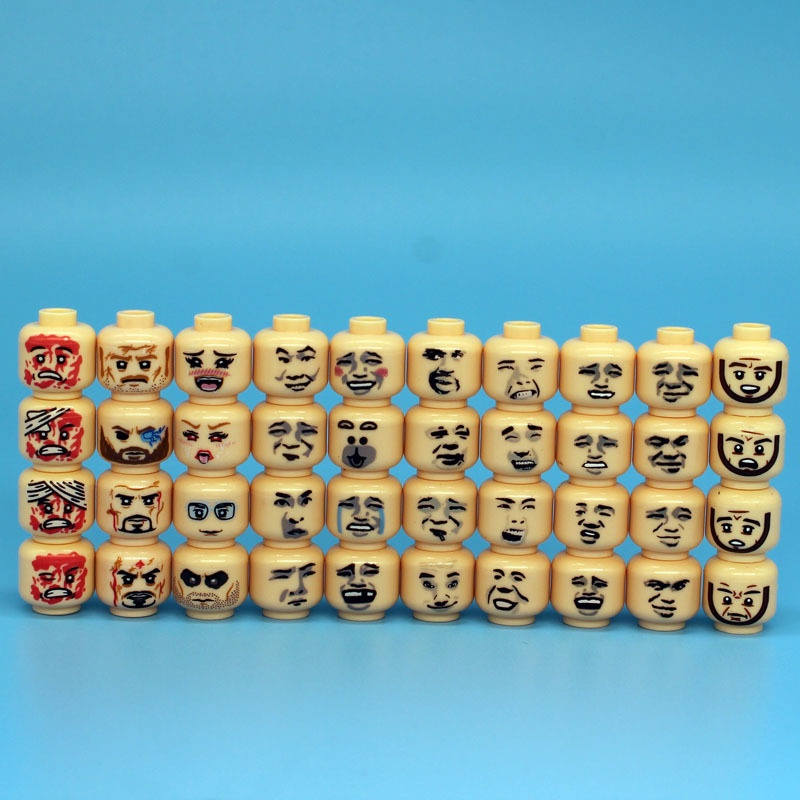 Pequenos blocos de construção de partículas Minifigure emoji Pack emoji ...