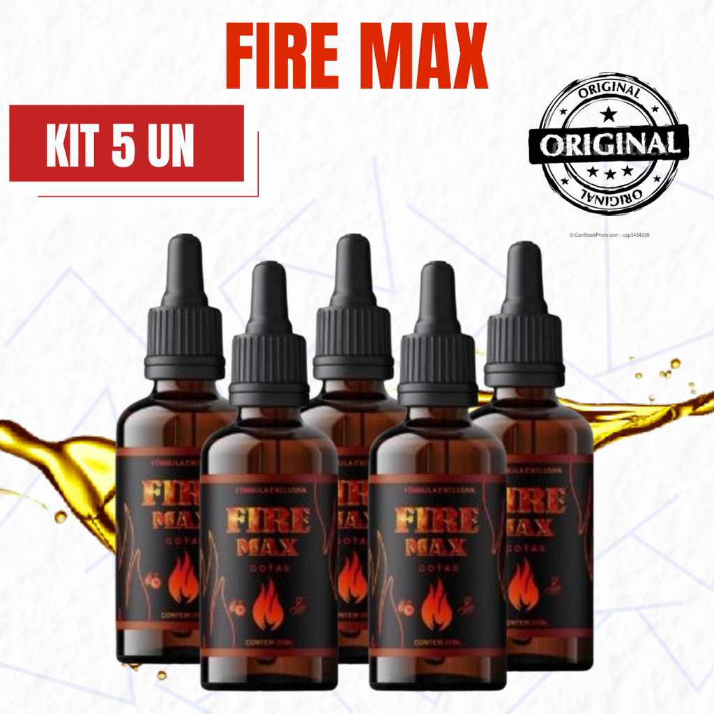 Mega Promoção Kit 5 Frascos Fire Max Super Potente Oficial | Shopee Brasil