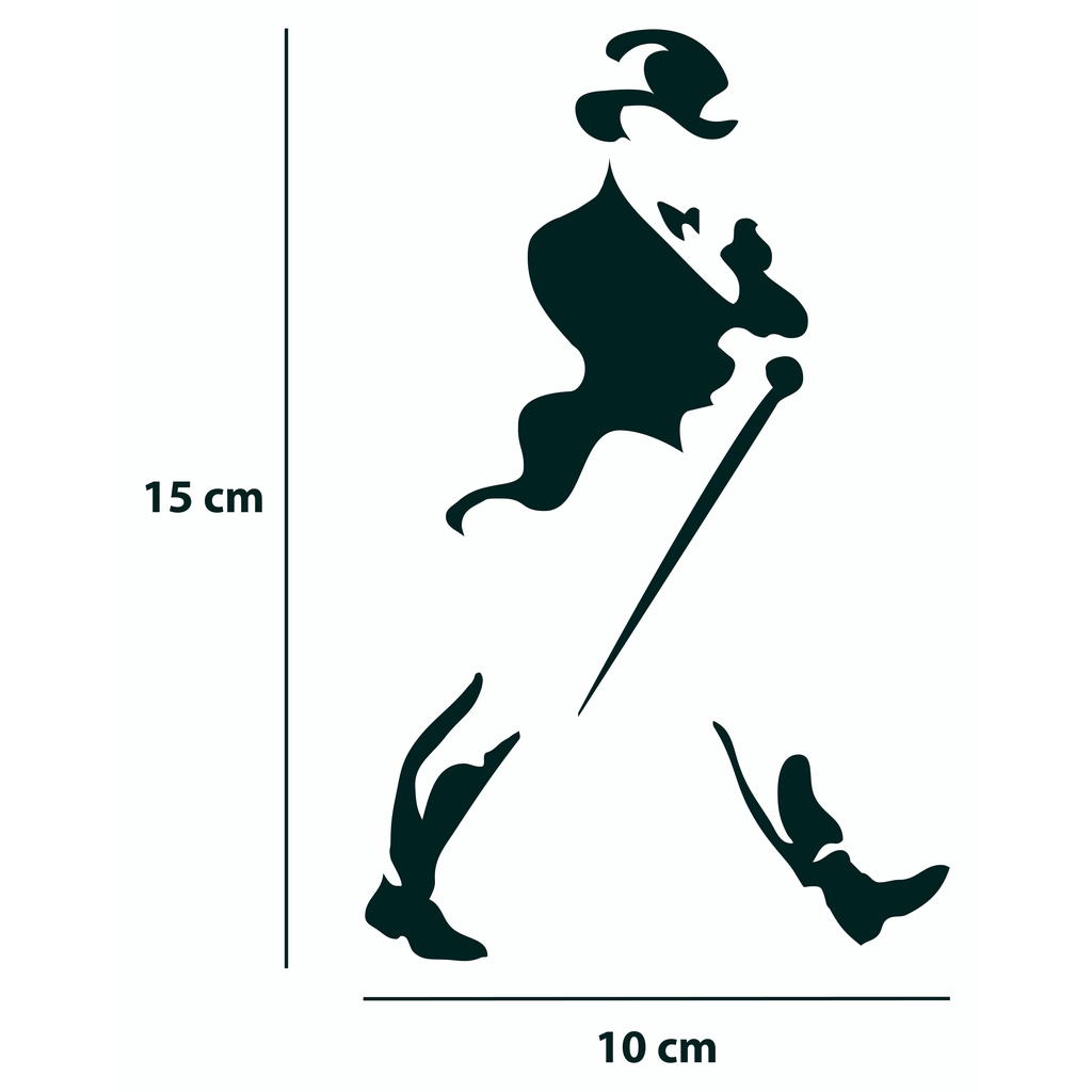 Adesivo Johnnie Walker 10x15 - Para-brisa carro ou caminhão | Shopee Brasil