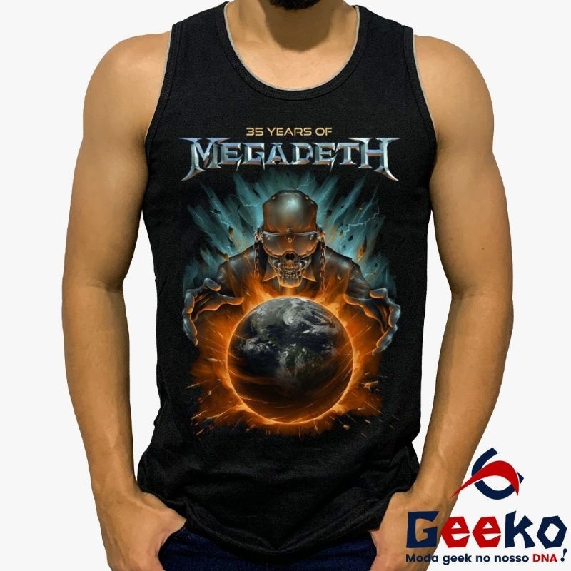 Regata Megadeth 100% Algodão - 35 Years Of Megadeth - Rock - Persona ...