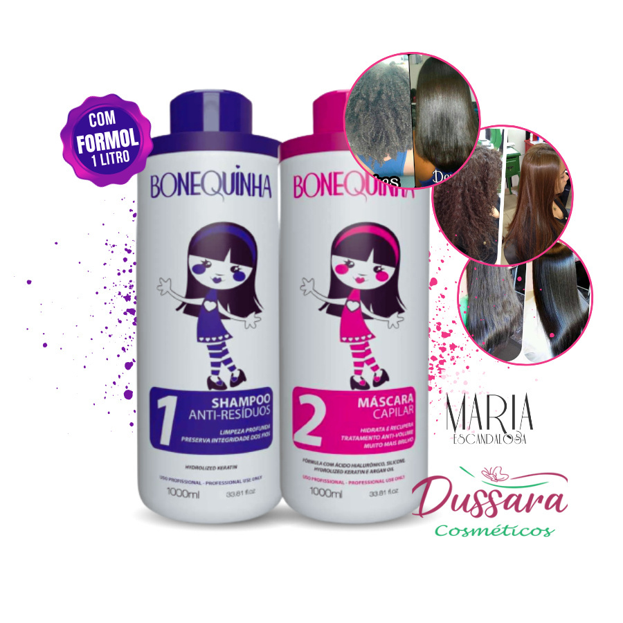 Kit Progressiva Bonequinha Escandalosa 1 Litro (Maria Escandalosa ...