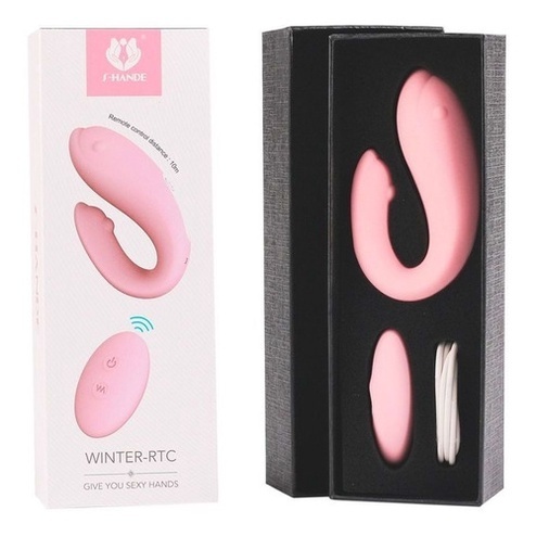 Vibrador Estimulador de Casal Golfinho Recarregável Winter RTC S-Hande ...