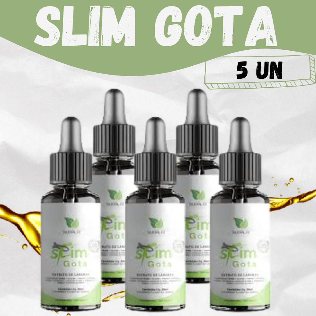 Big Oferta Kit 5 Frascos Slim Gota Super Potente Oficial | Shopee Brasil