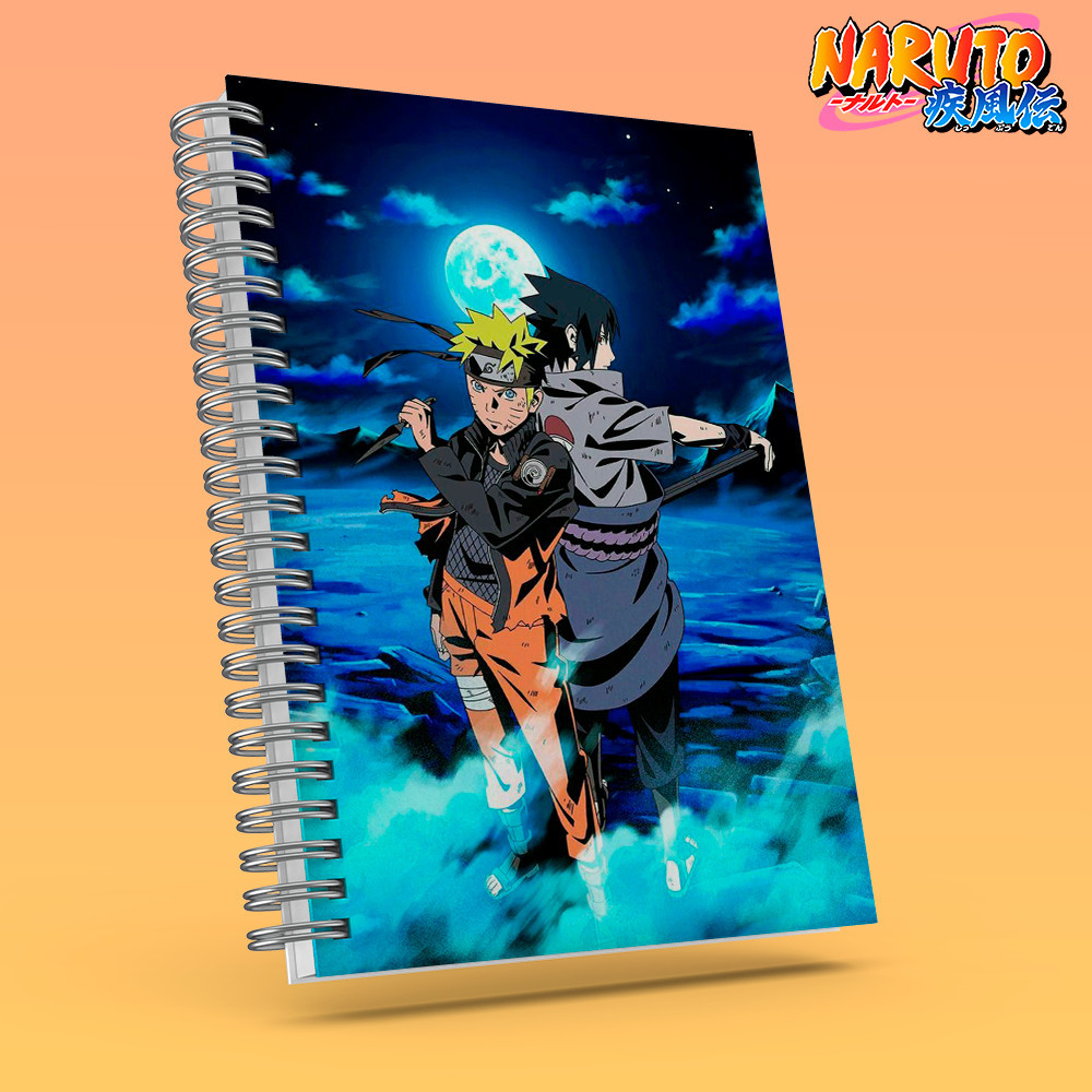 Caderno Naruto Shippuden - Capa dura, tamanhos A5 ou A6. | Shopee Brasil