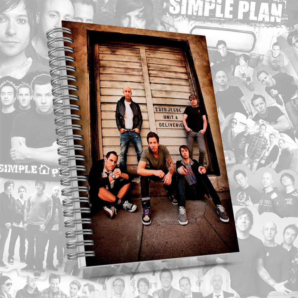 Caderno Simple Plan com brinde especial - Capa dura, alta qualidade de ...