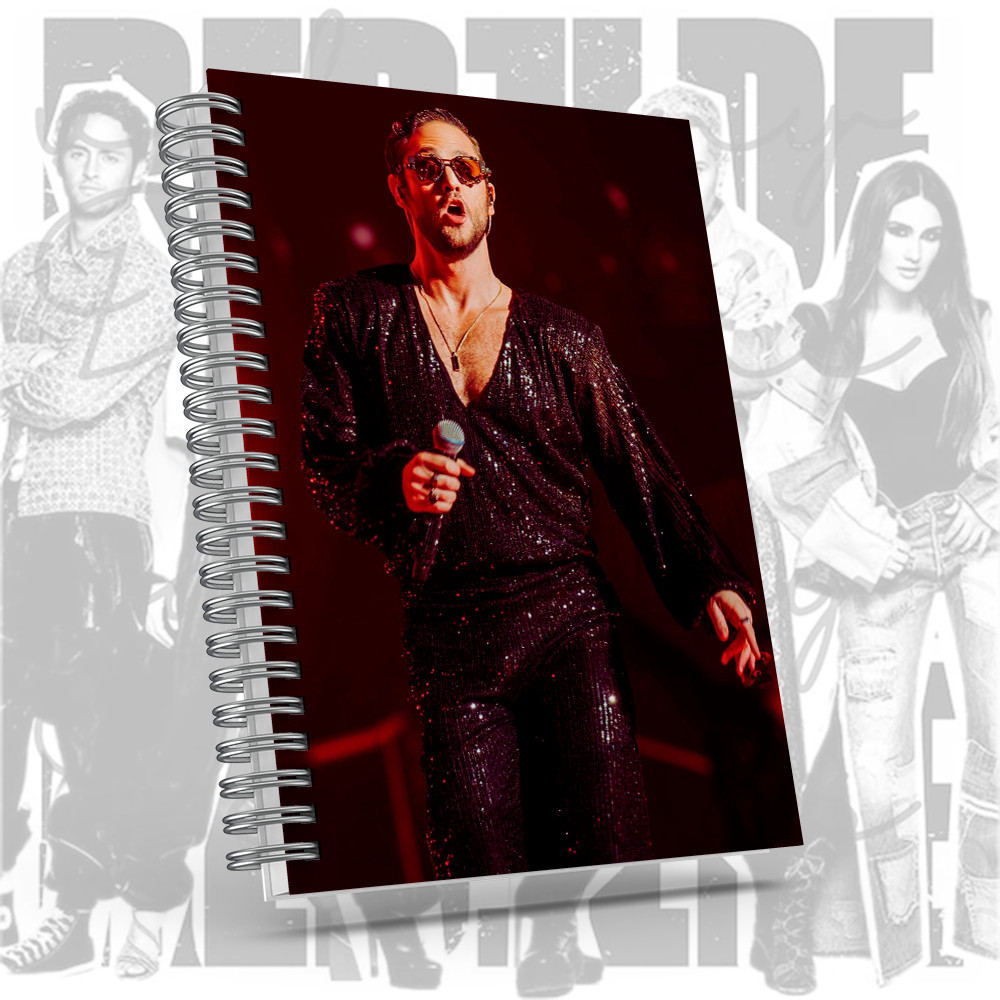 Caderno RBD Christopher Uckermann - Capa dura, tamanhos A5 ou A6. | Shopee Brasil
