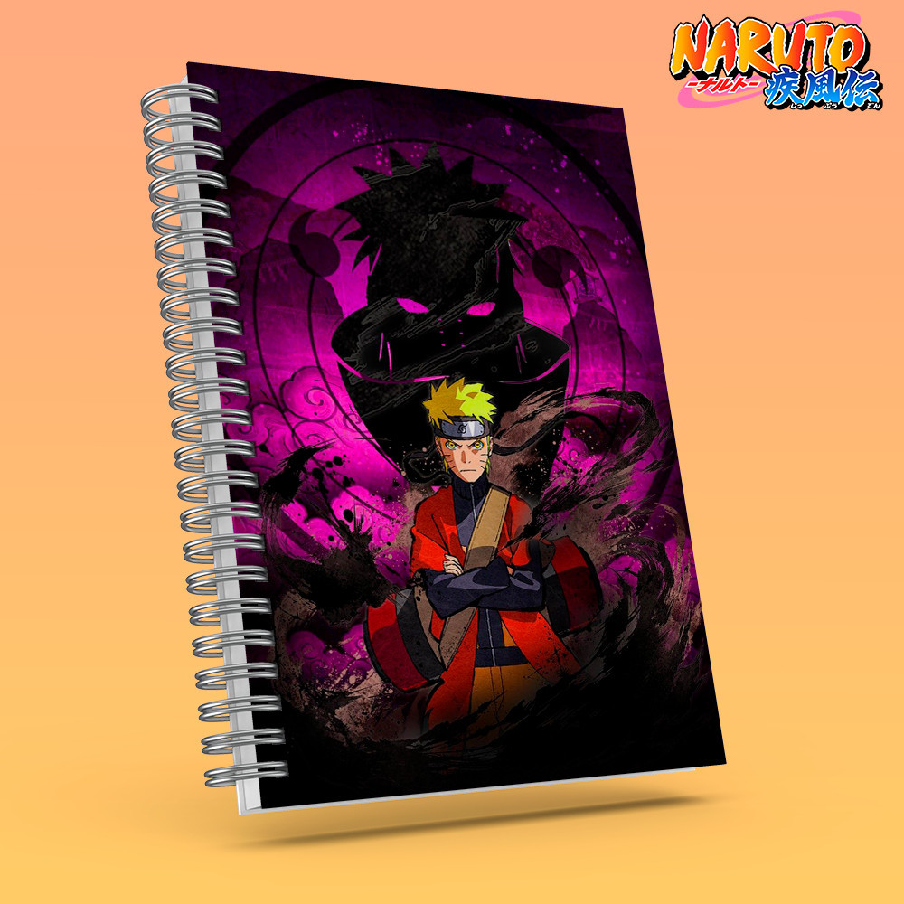 Caderno Naruto Shippuden - Capa dura, tamanho A5 ou A6. | Shopee Brasil