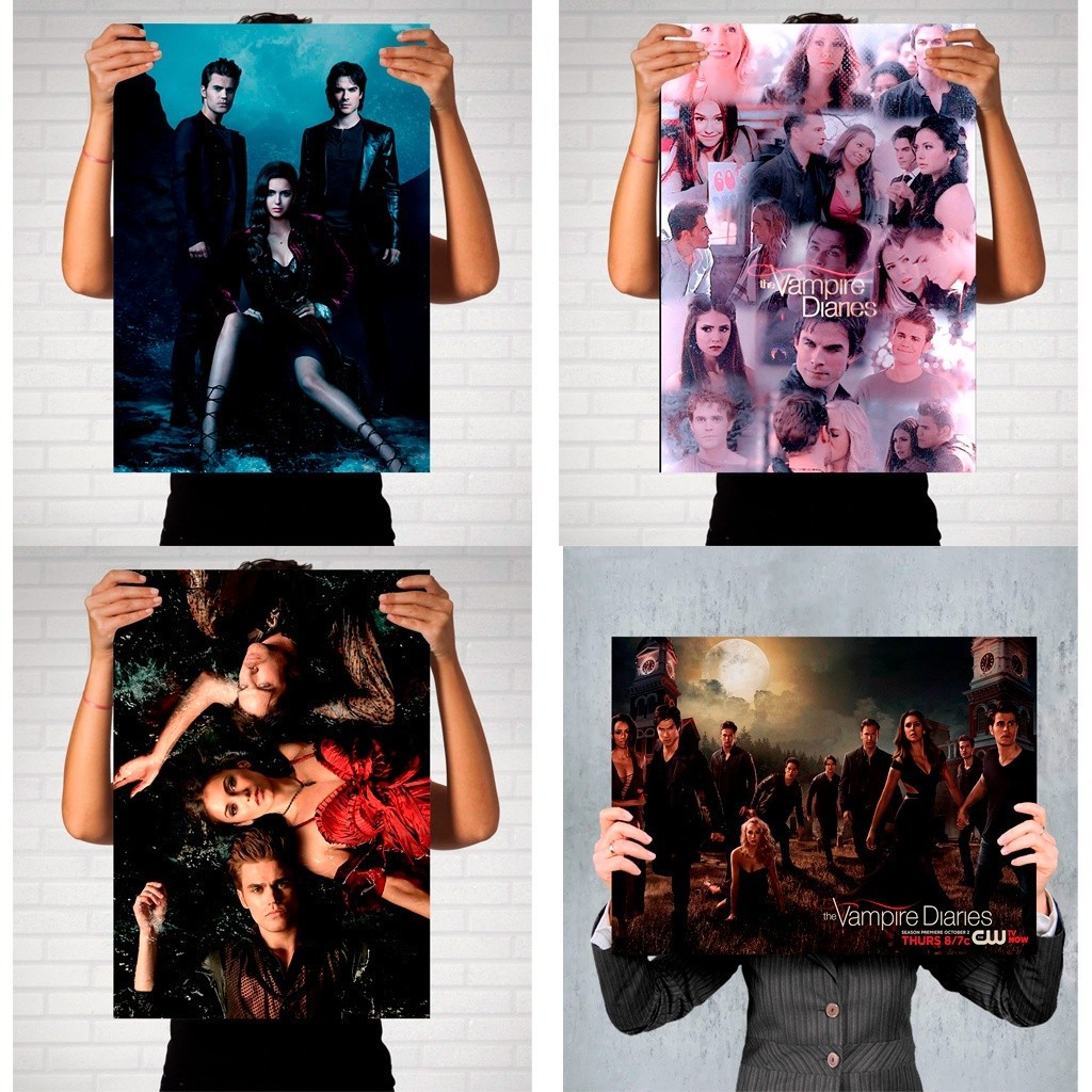 Pôster GRANDE A3 The Vampire Diaries - Vários Modelos | Shopee Brasil