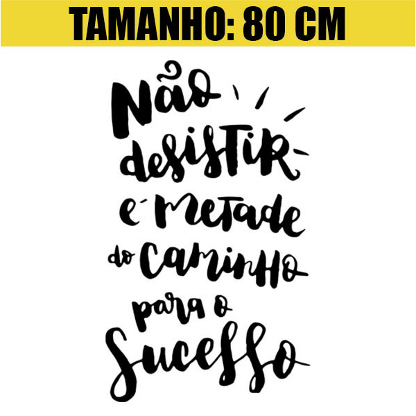 Adesivo Decorativo Parede Porta Geladeira - Não Desistir | Shopee Brasil