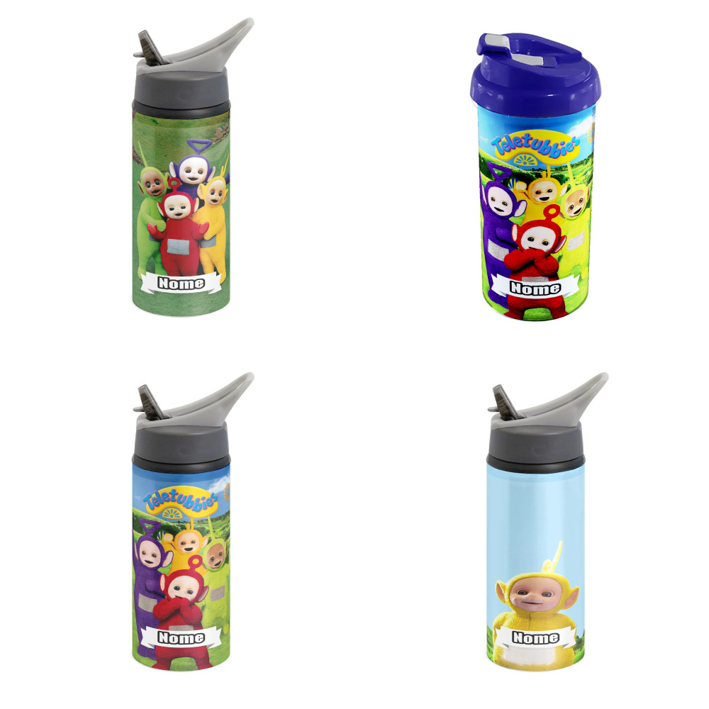 Garrafa Squeeze Teletubbies Personalizada Garrafinha Copo | Shopee Brasil