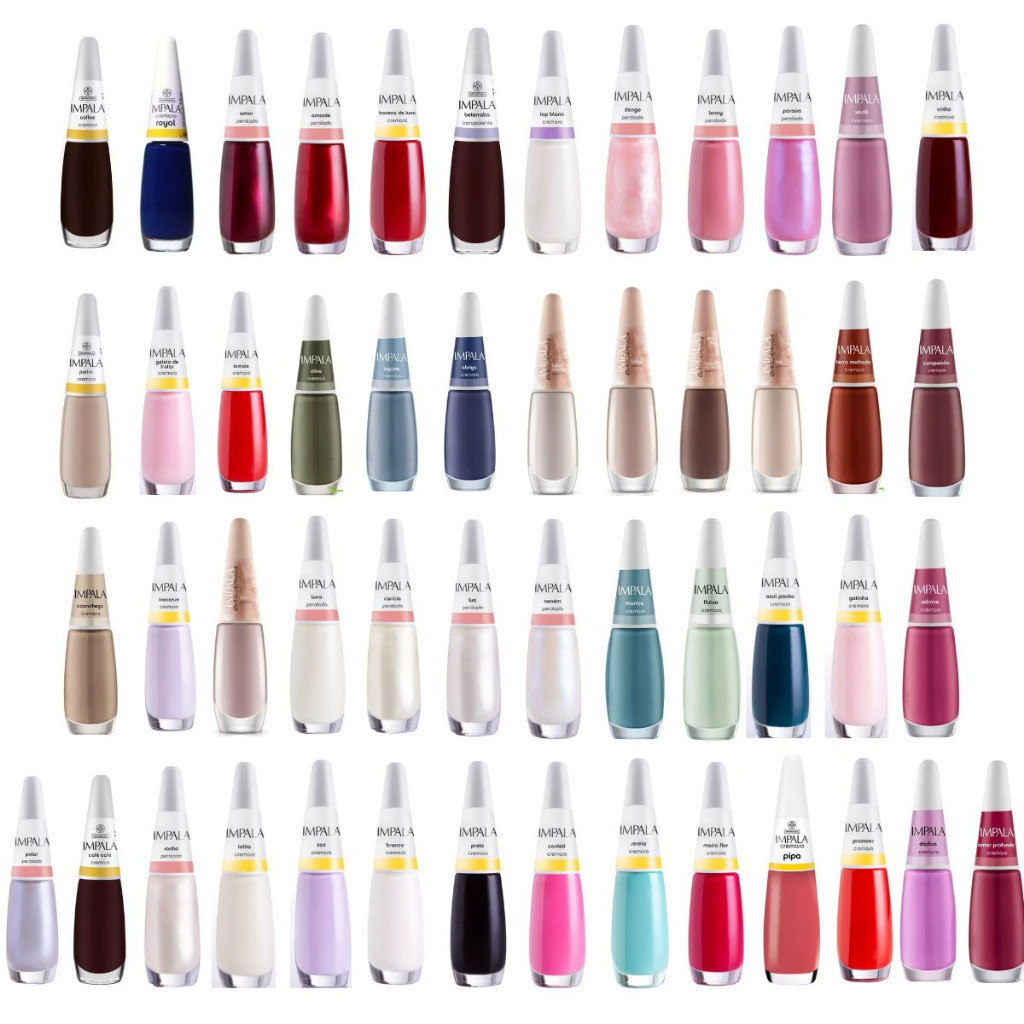 IMPALA: Kit com 50 Novos Lançamentos de Esmaltes | Shopee Brasil