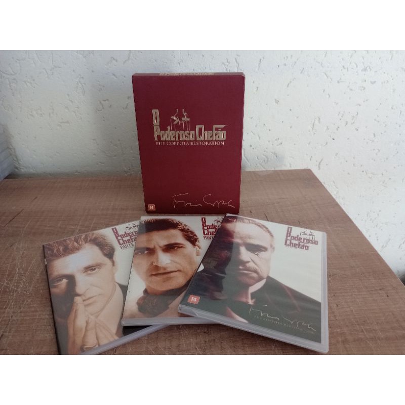 Dvd Box Trilogia O Poderoso Chefão ( The Coppola Restoration ) | Shopee ...